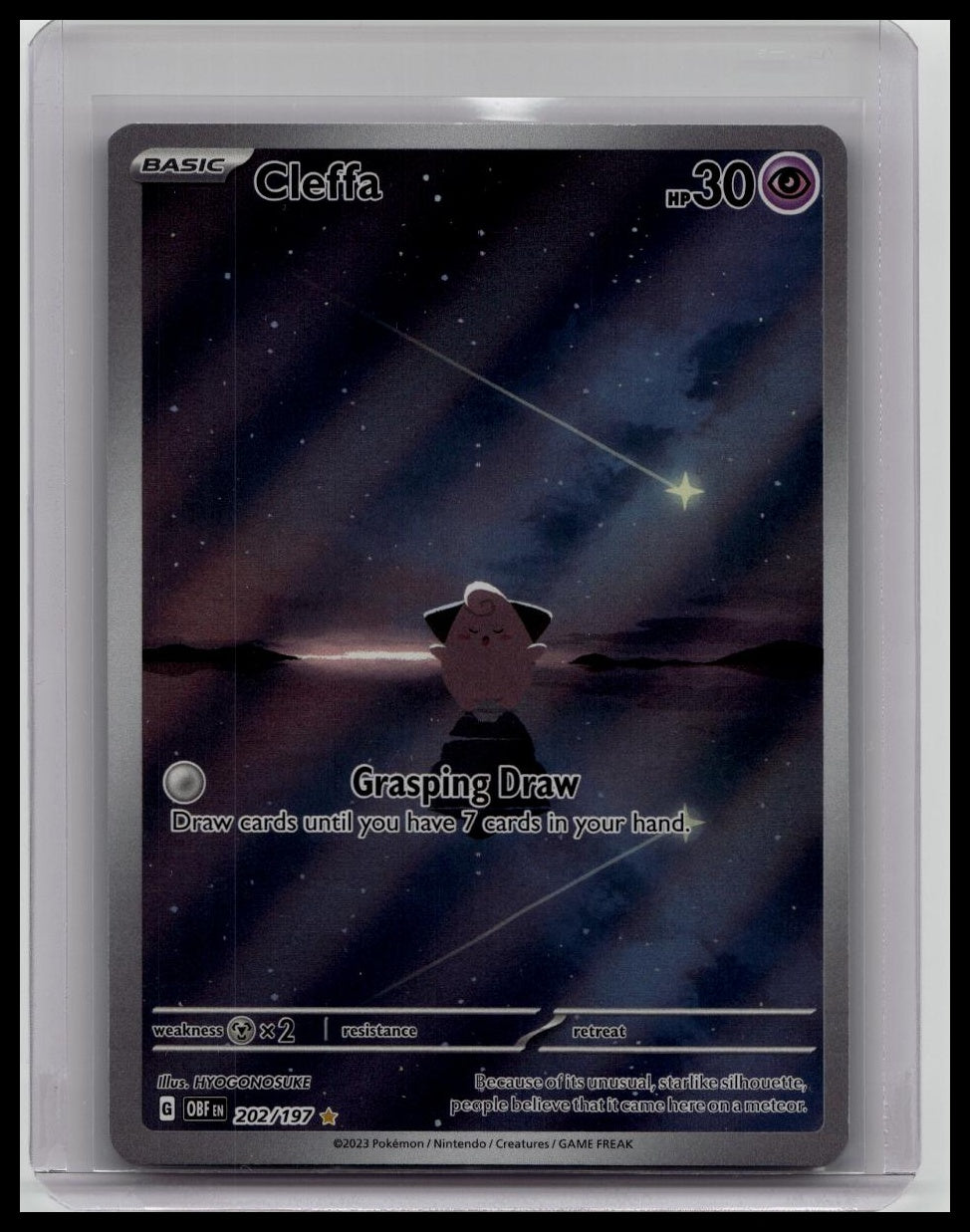 Pokemon TCG Cleffa Obsidian flames - 202/197 Illustration Rare – Great American Sports Cards