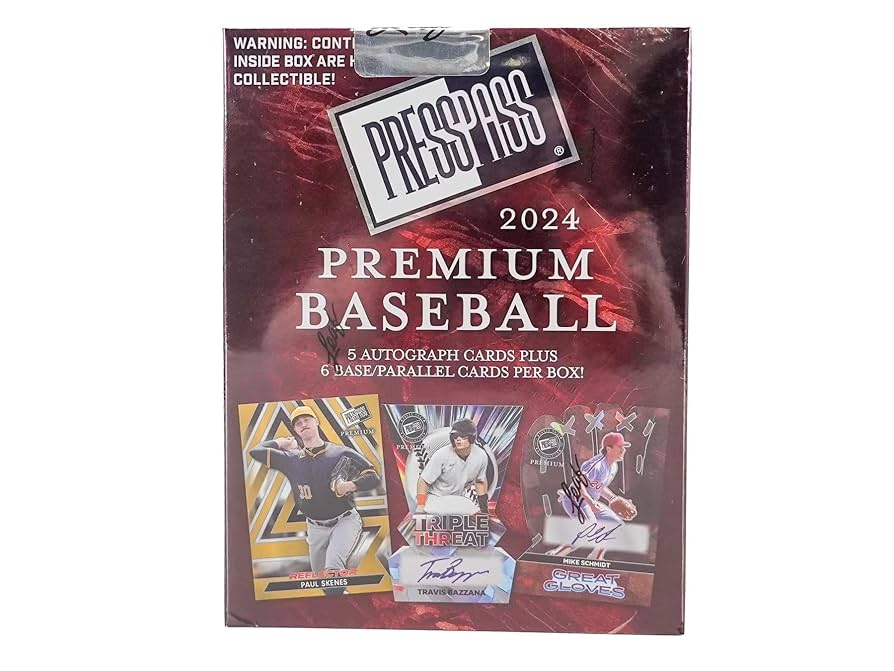 2024 Leaf Press Pass Premium Baseball Hobby Box – Great American Sports ...
