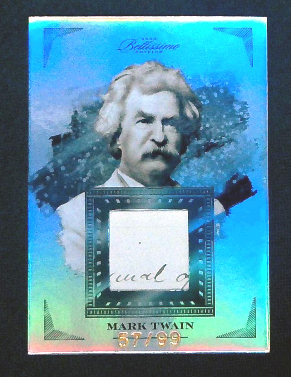 MARK TWAIN -2023 BELLISSIMO EDITION -Handwritten RELIC 57/99 – Great ...