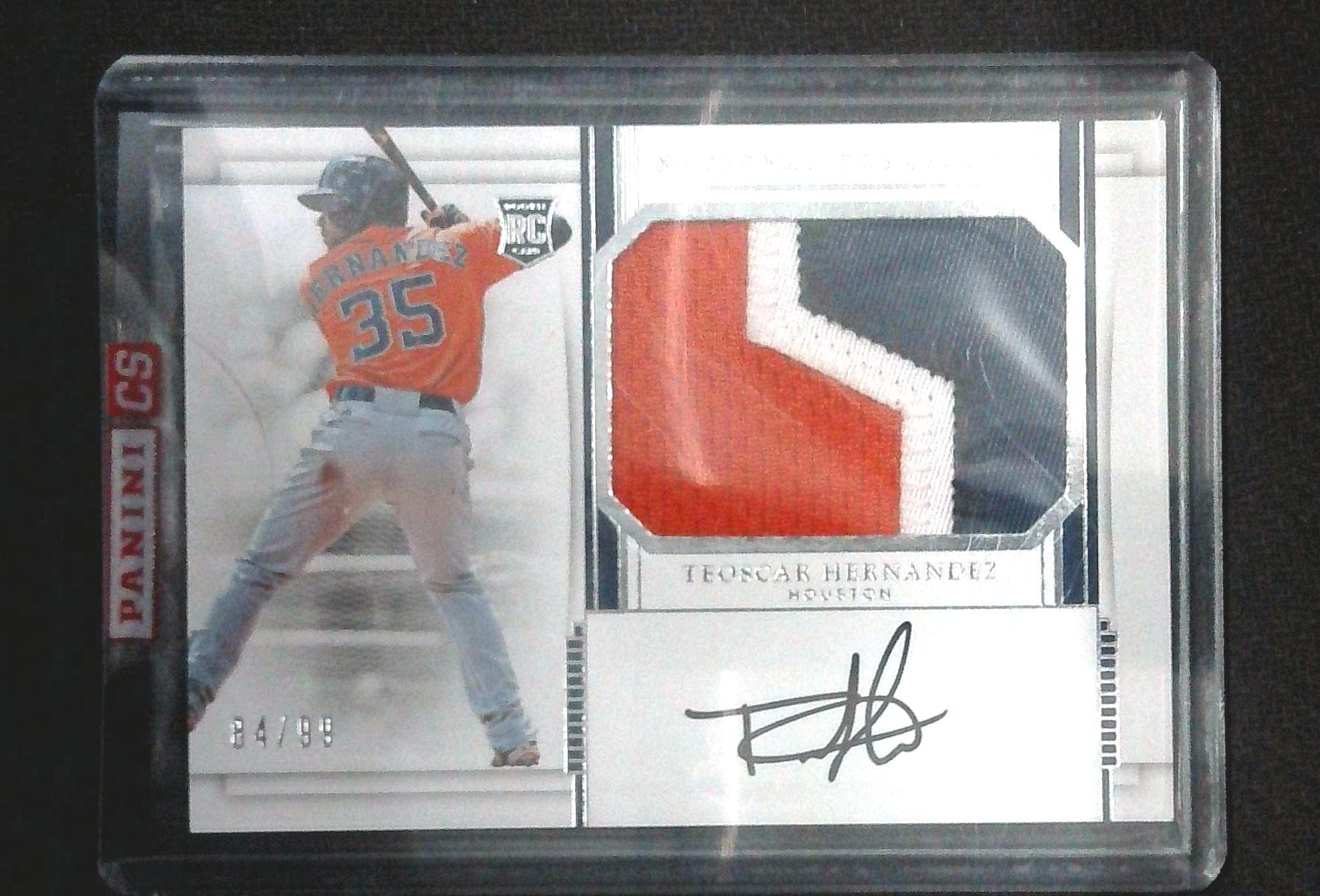 2017 National Treasures Teoscar Hernandez RPA Rookie Patch Auto /99 ...