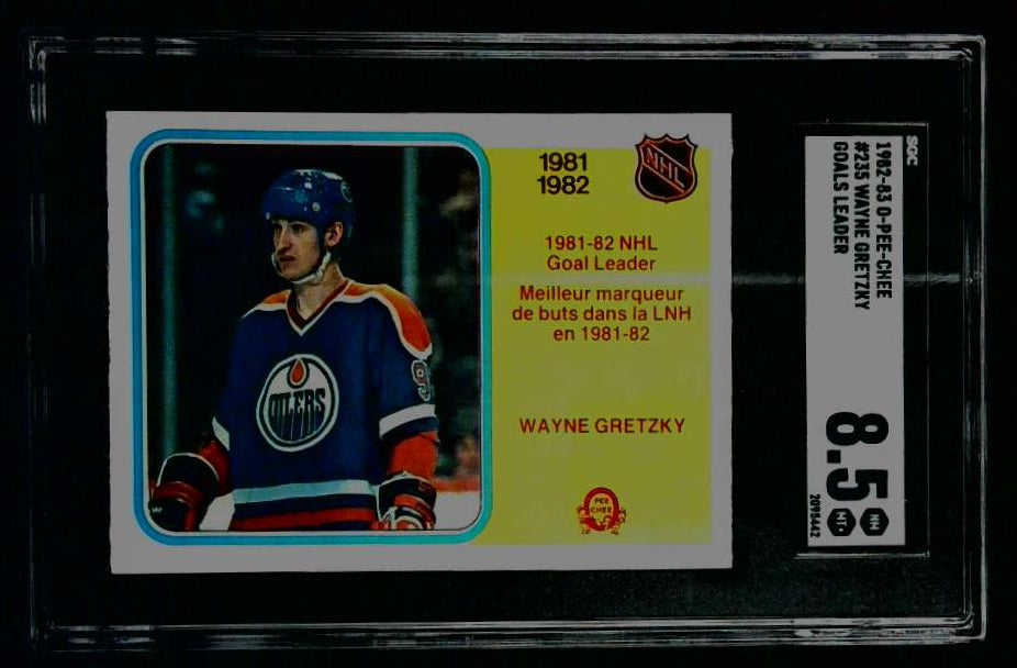 1982 O-Pee-Chee Hockey Wayne Gretzky GOAL LDRS #235 SGC 8.5 – Great ...