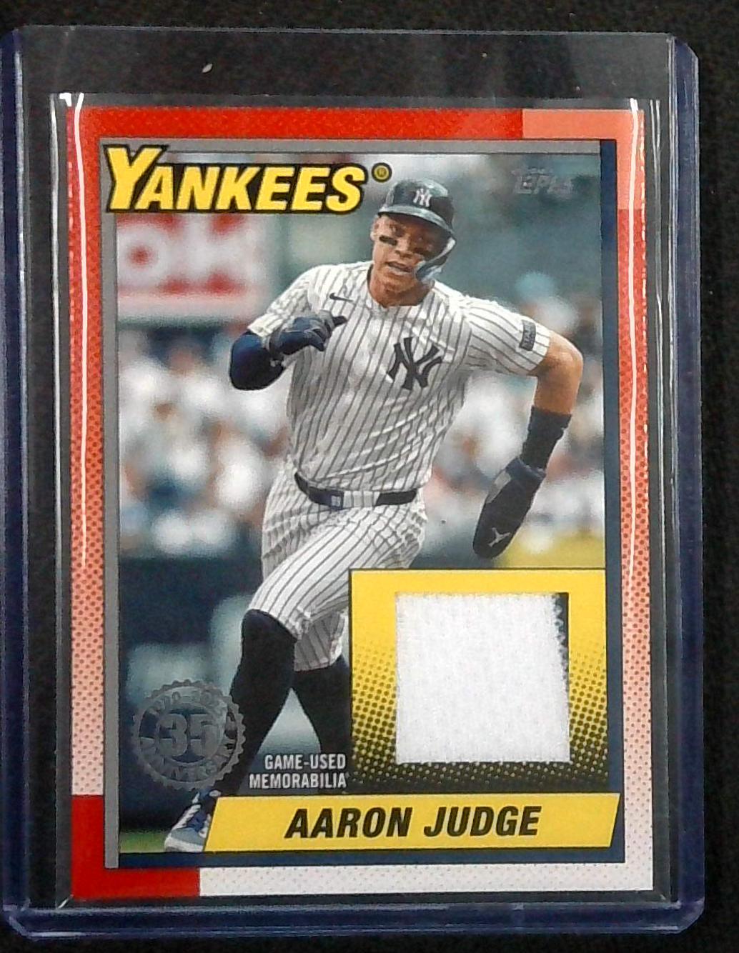 2025 Topps Series 1 Aaron Judge 35th Anniversary Game Used Patch Yanke ...