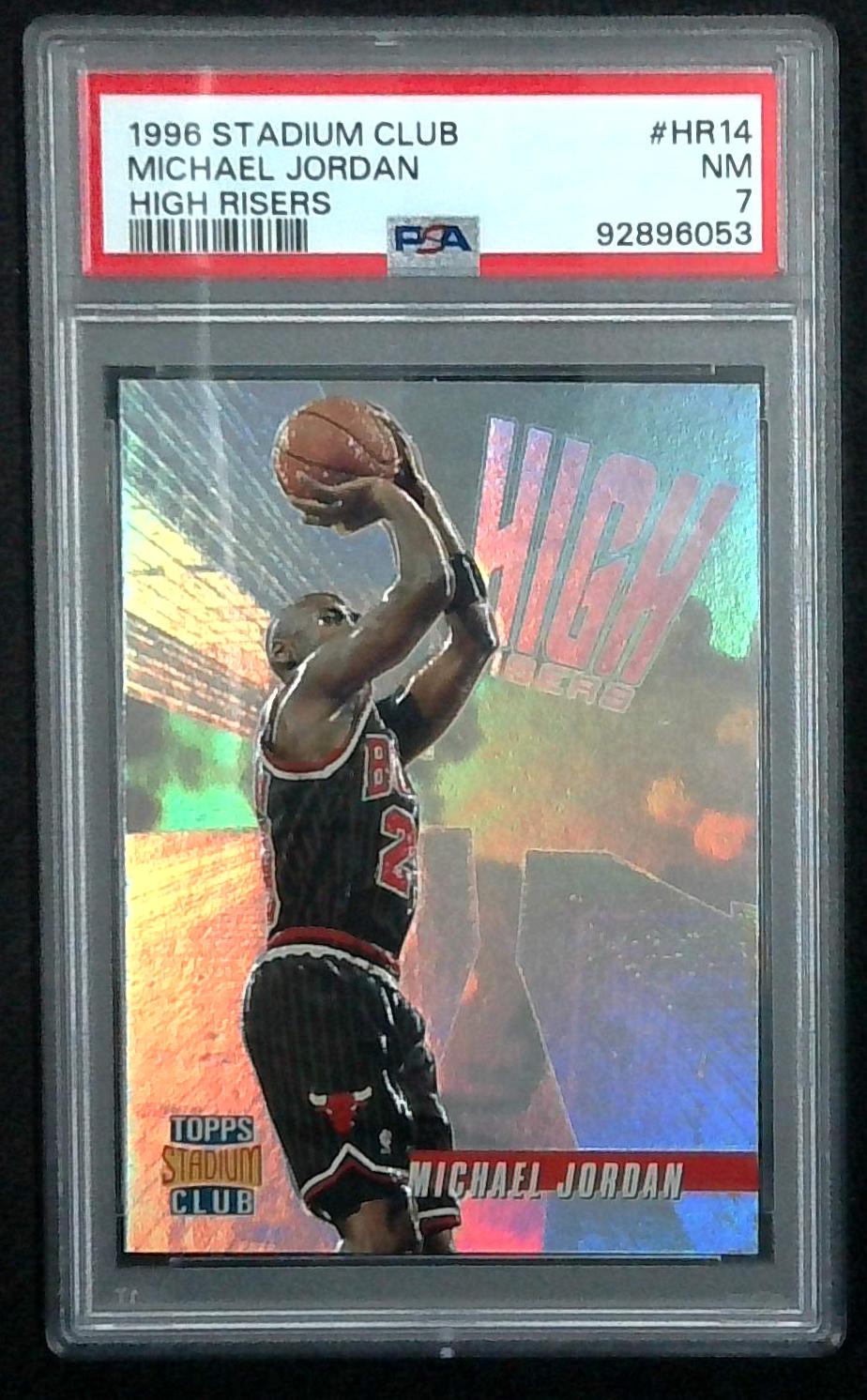 1996-97 Topps Stadium Club #HR14 Michael Jordan High Risers PSA 7 ...