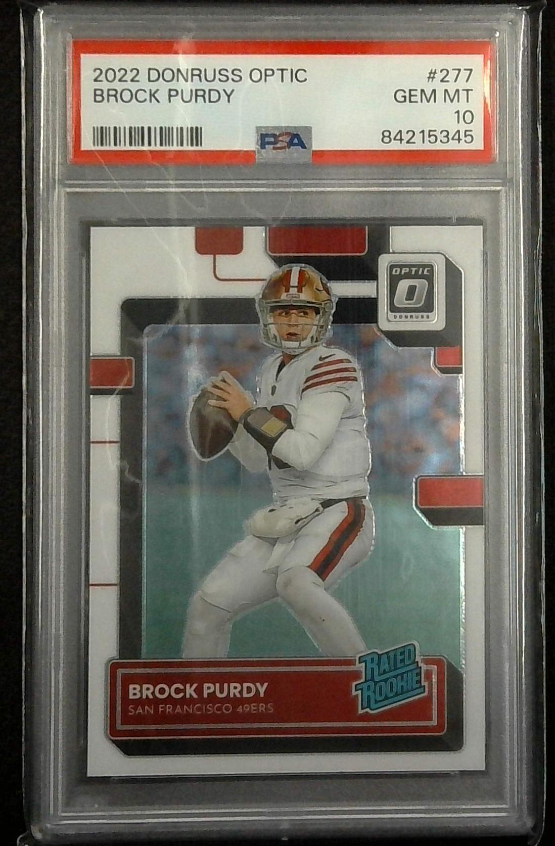 Brock Purdy 2022 Panini Donruss Optic Rated Rookie #277 RC PSA 10 ...