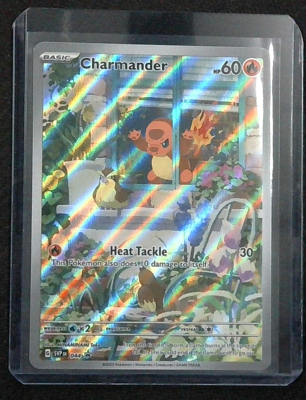 2023 POKEMON SVP EN OBSIDIAN FLAMES ETB CHARMANDER 044 BLACK STAR PROM ...