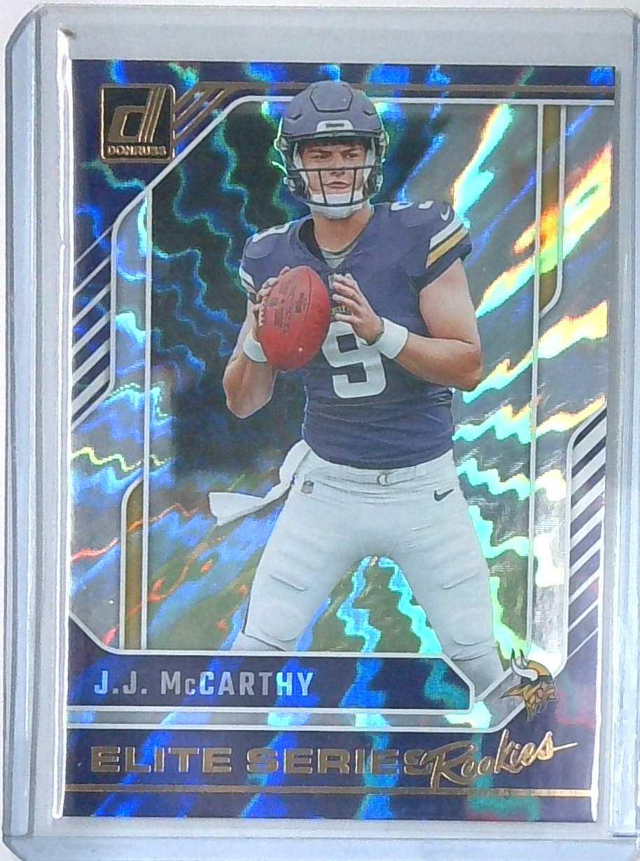 JJ MCCARTHY 2024 DONRUSS ELITE SERIES ROOKIE PARALLEL RC MINNESOTA VIK ...
