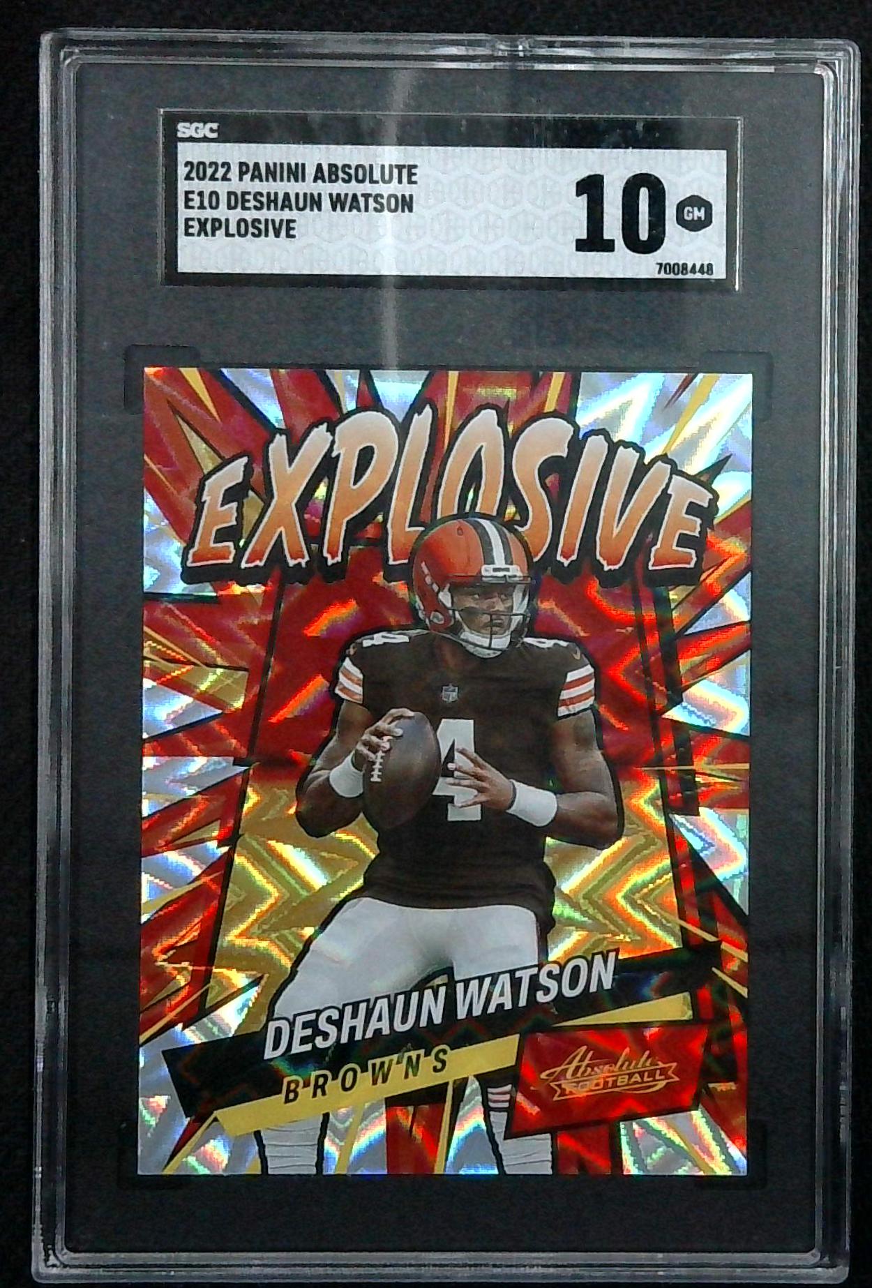 2022 Panini Absolute Explosive Deshaun Watson SGC 10 – Great American ...