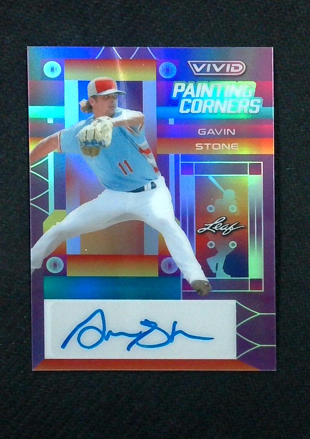 2022 Leaf Vivid Gavin Stone Auto 4/5 Dodgers – Great American Sports Cards