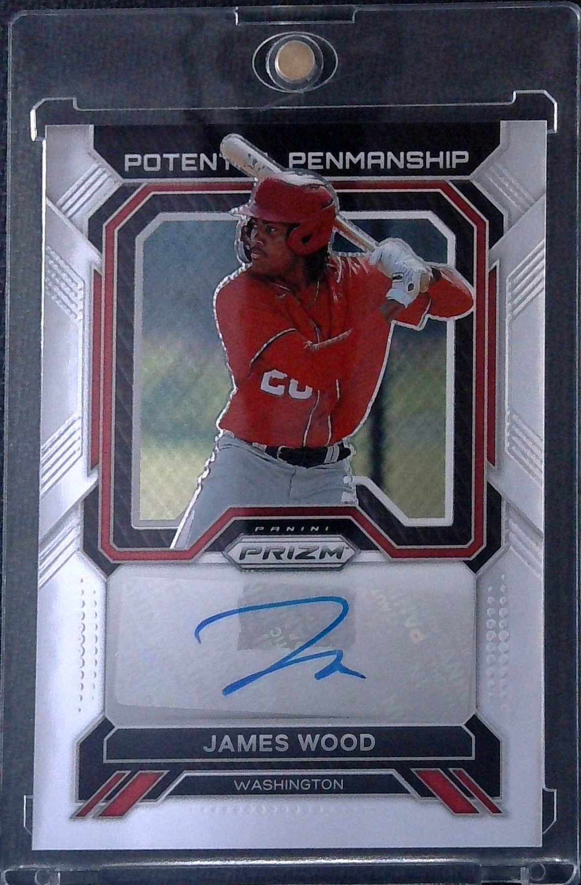 JAMES WOOD AUTO 2023 Panini Prizm POTENTIAL PENMANSHIP Autograph ...