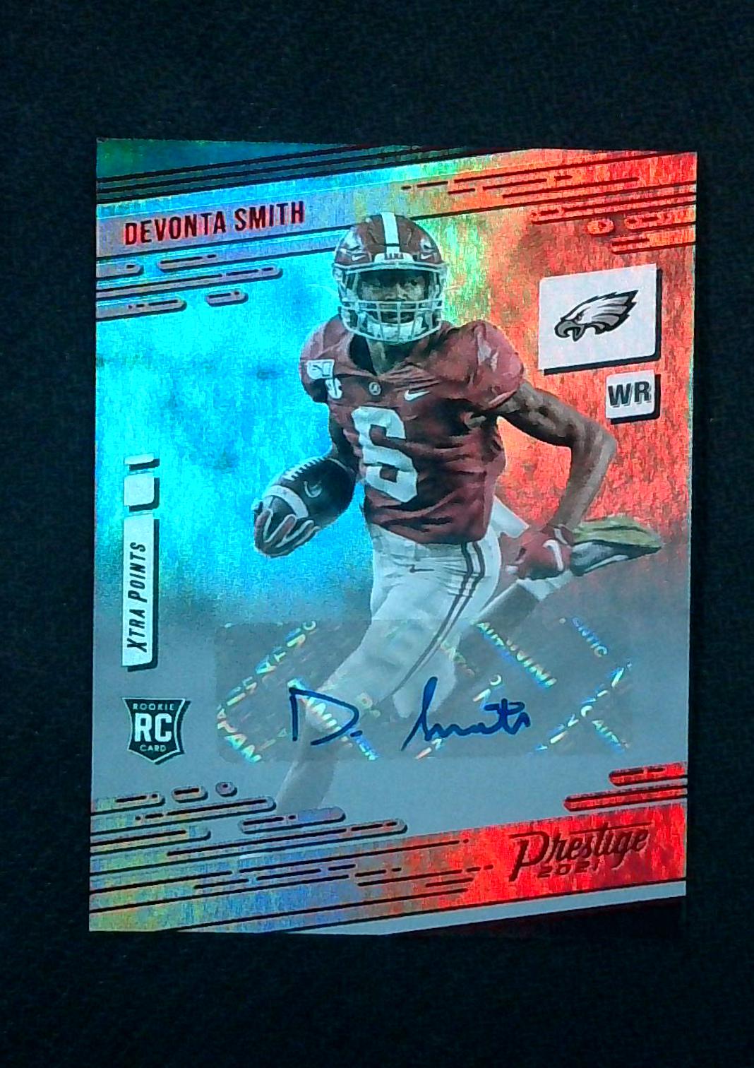 2021 Prestige Xtra Points Devonta Smith Auto – Great American Sports Cards