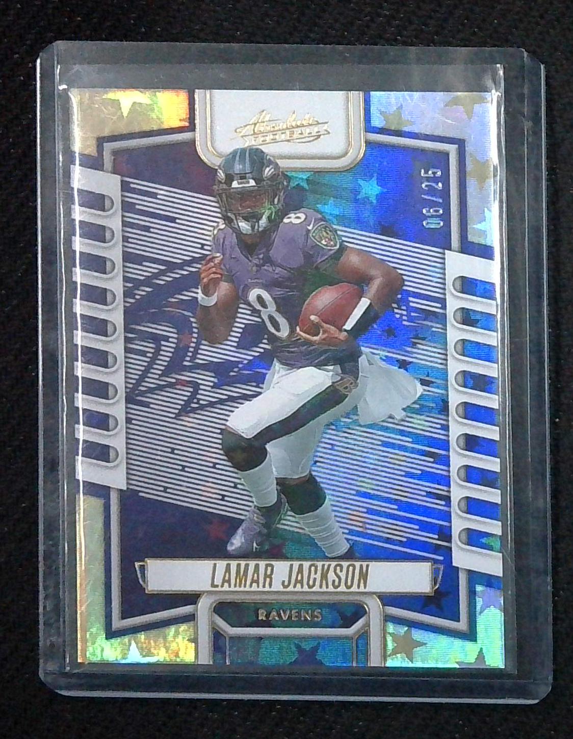 2023 Panini Absolute Lamar Jackson Gold Stars #'d/25 Ravens #12 – Great ...