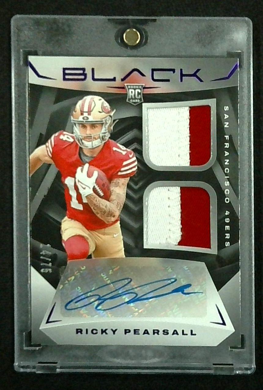 2024 Panini Black Ricky Pearsall RPA Rookie Dual Patch Auto /75 – Great ...