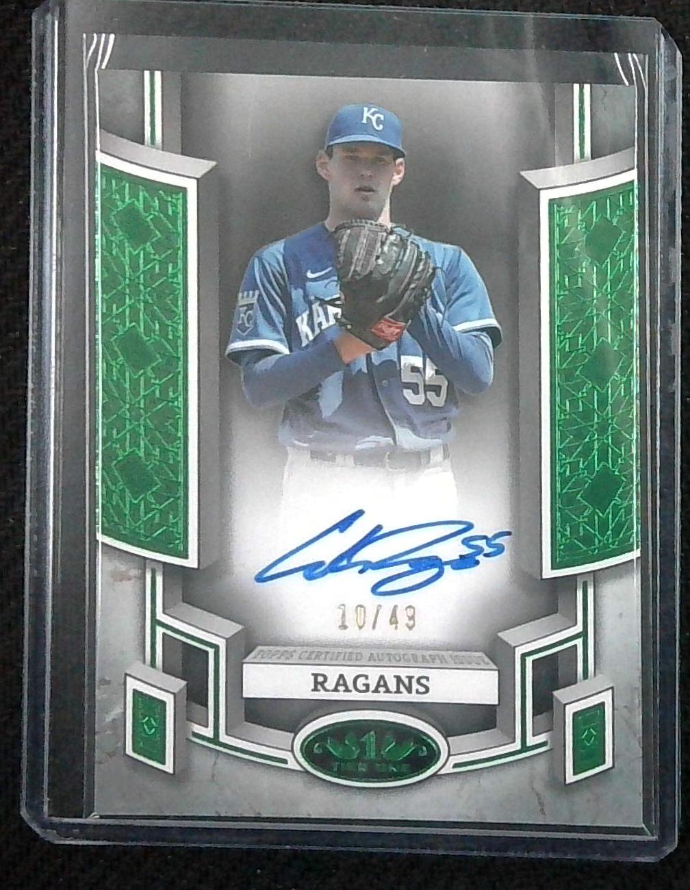 2024 Topps Tier One Cole Ragans Break Out Auto #10/49 Green Parallel ...