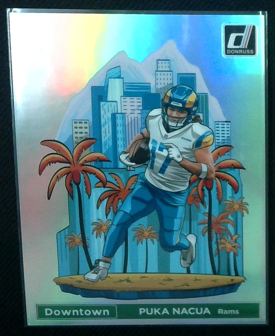 Puka Nacua Los Angeles Rams 2024 Donruss Downtown 5x7 Jumbo Oversized ...