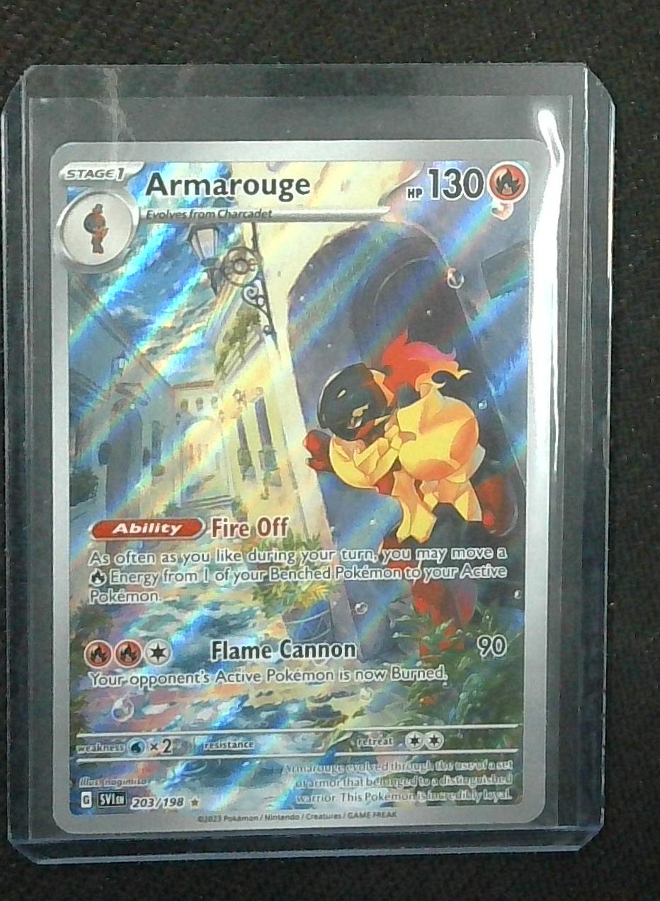 Armarouge Scarlet & Violet Base Set 203/198 Illustration Rare Holo Pok ...