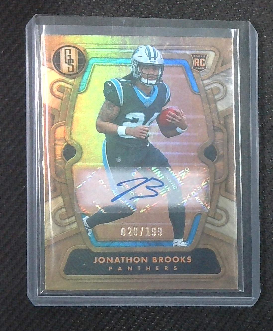 Jonathan Brooks 2024 Panini Gold Standard SP Auto /199 Gold Panthers R ...