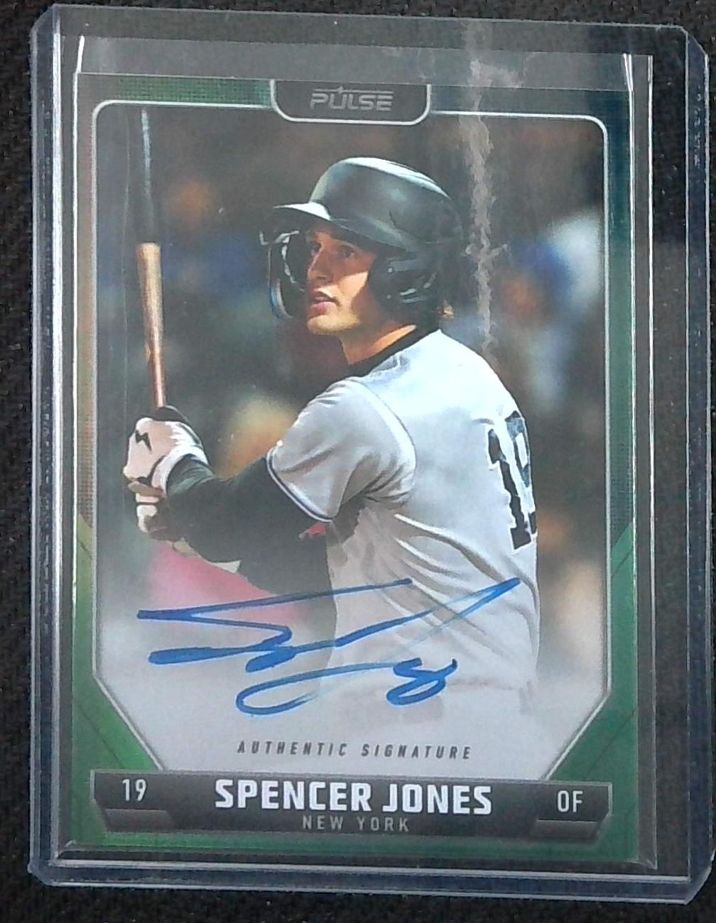 2024 Pulse Futures SPENCER JONES Encased On Card Auto #’d/25 SP Yankee ...