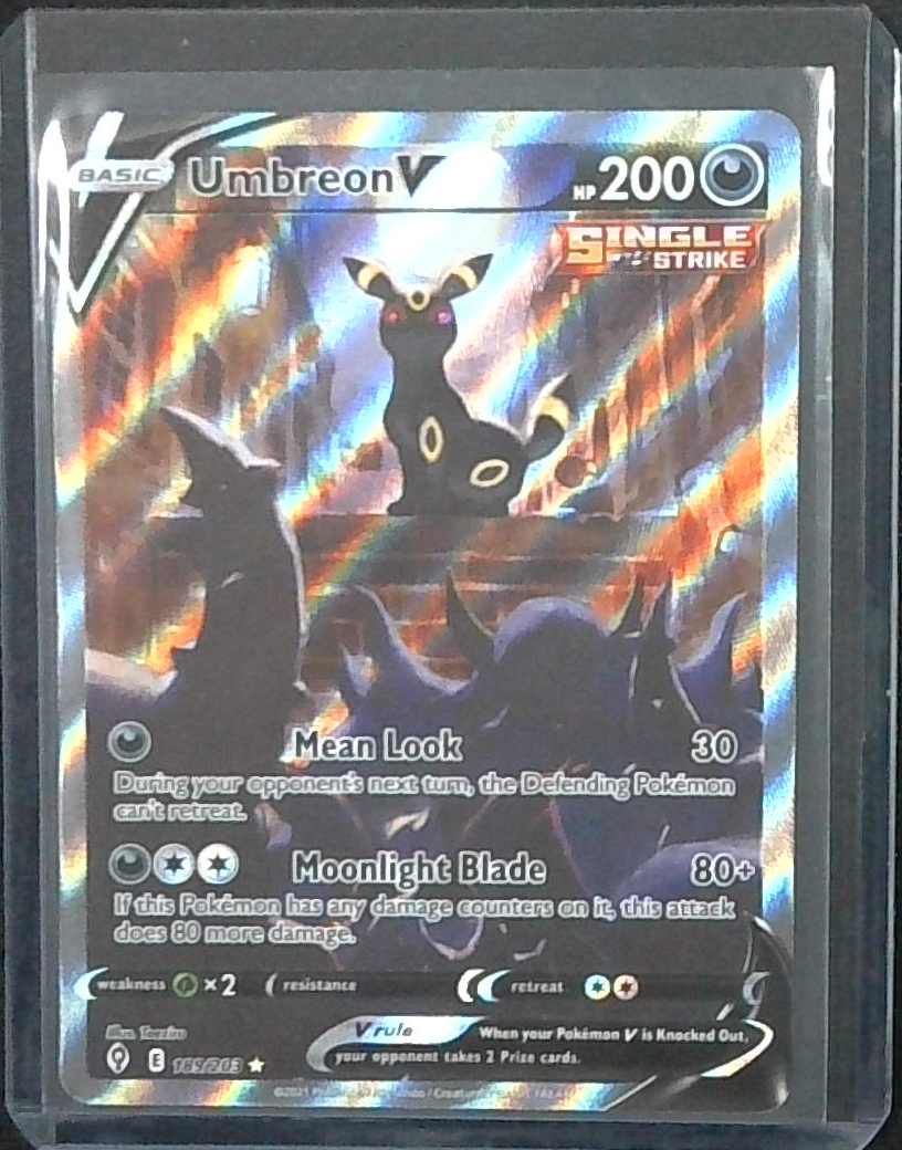 Pokémon TCG Umbreon V Alt Art Evolving Skies 189/203 – Great American ...