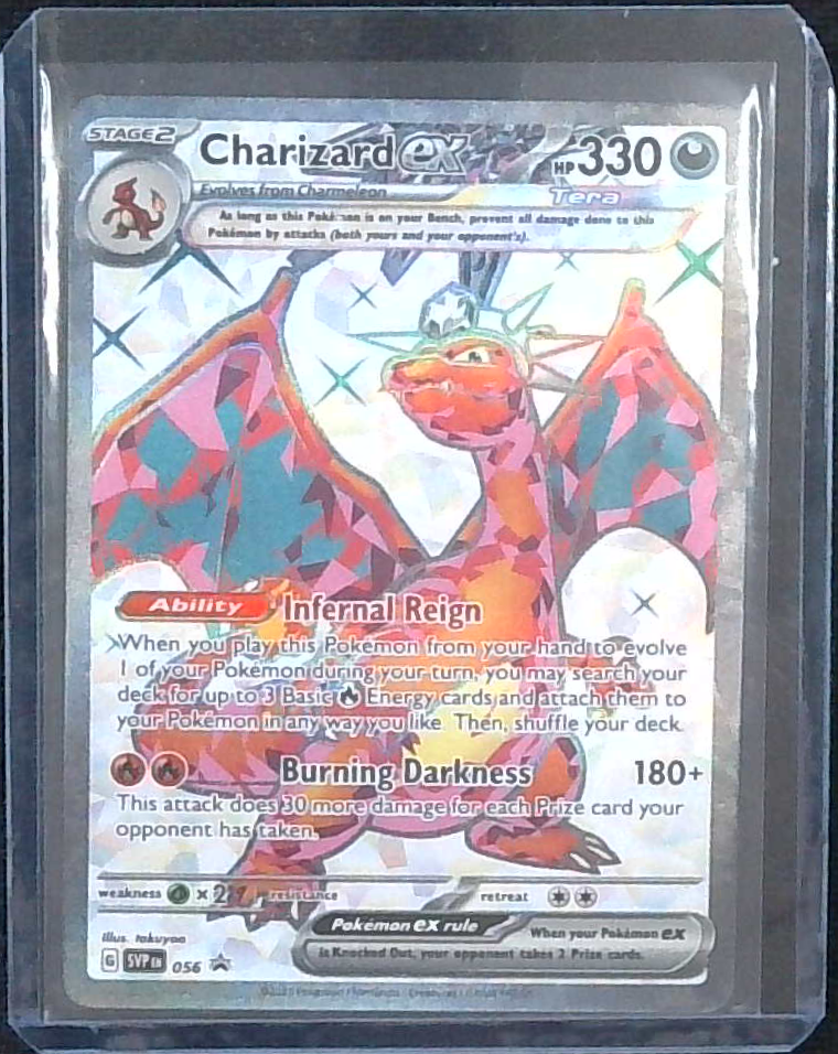 Pokemon Scarlet & Violet Charizard EX 056 Full Art Promo SVP Promo Hol ...