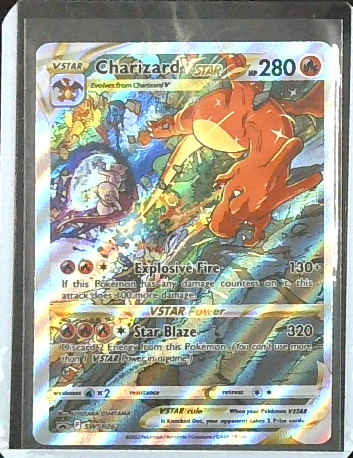 Charizard VStar SWSH262 Full Art Black Star Promo Pokemon V Star ...