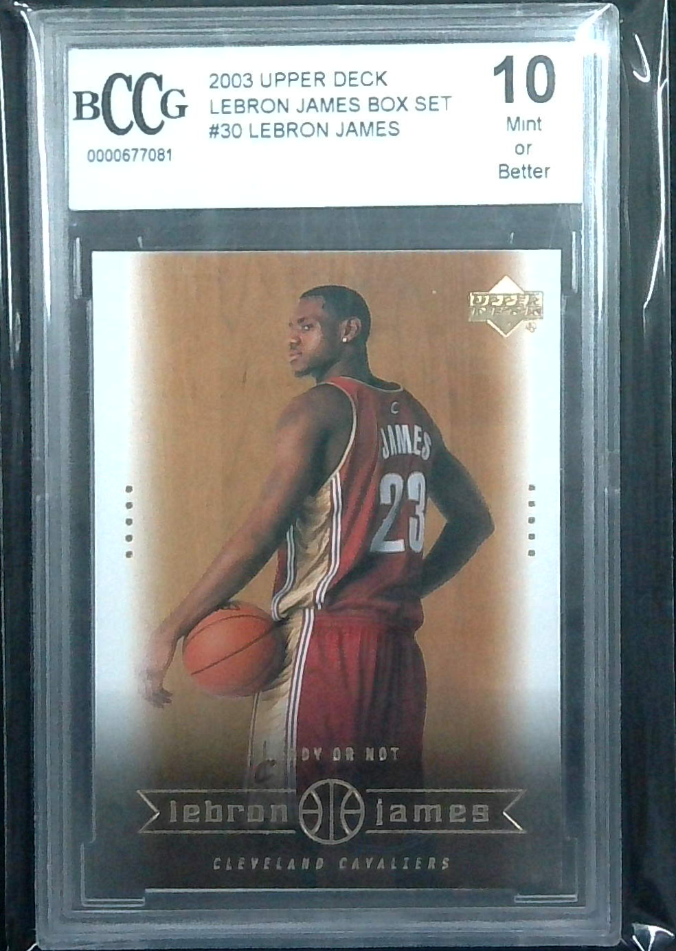 LeBron James 2003 Upper Deck LeBron James Box Set #30 RC Ready Or Not – Great American Sports Cards