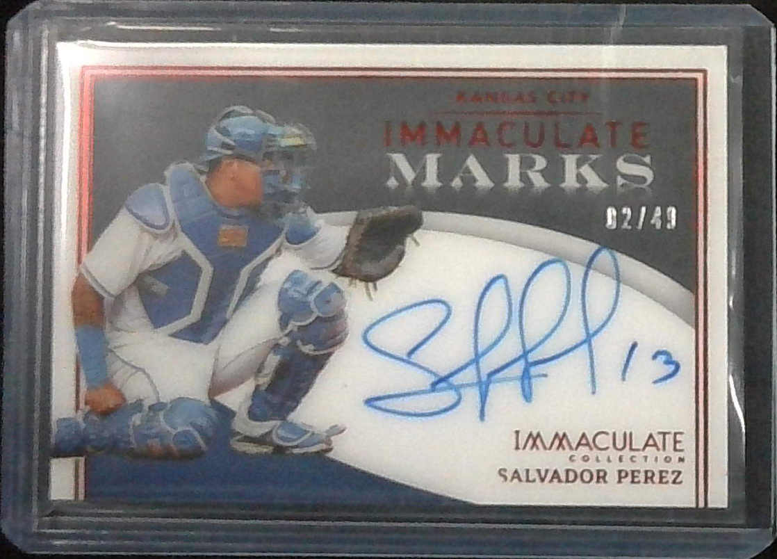 2022 Immaculate SALVADOR PEREZ Immaculate Marks Auto /49 – Great ...