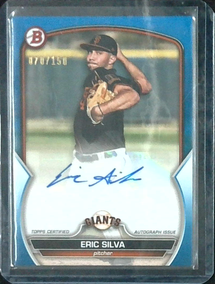 2023 Bowman Eric Silva Auto /150 – Great American Sports Cards