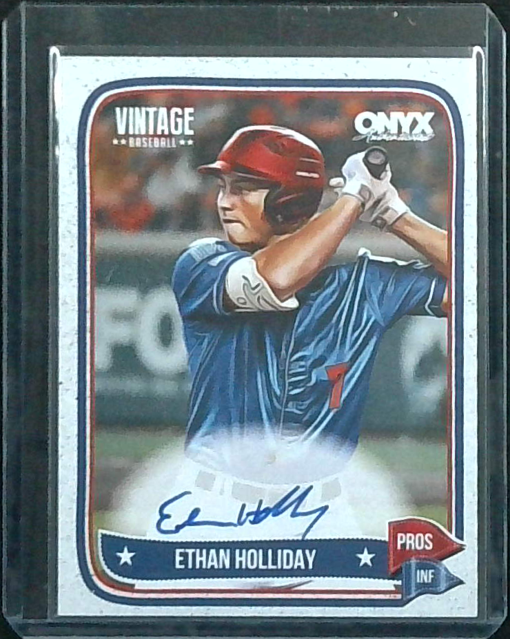 2024 Onyx Vintage Ethan Holliday Auto – Great American Sports Cards