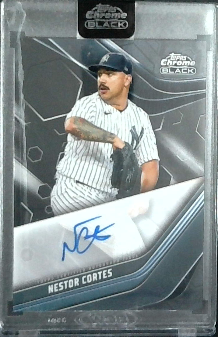 2023 TOPPS CHROME BLACK NESTOR CORTES AUTO – Great American Sports Cards