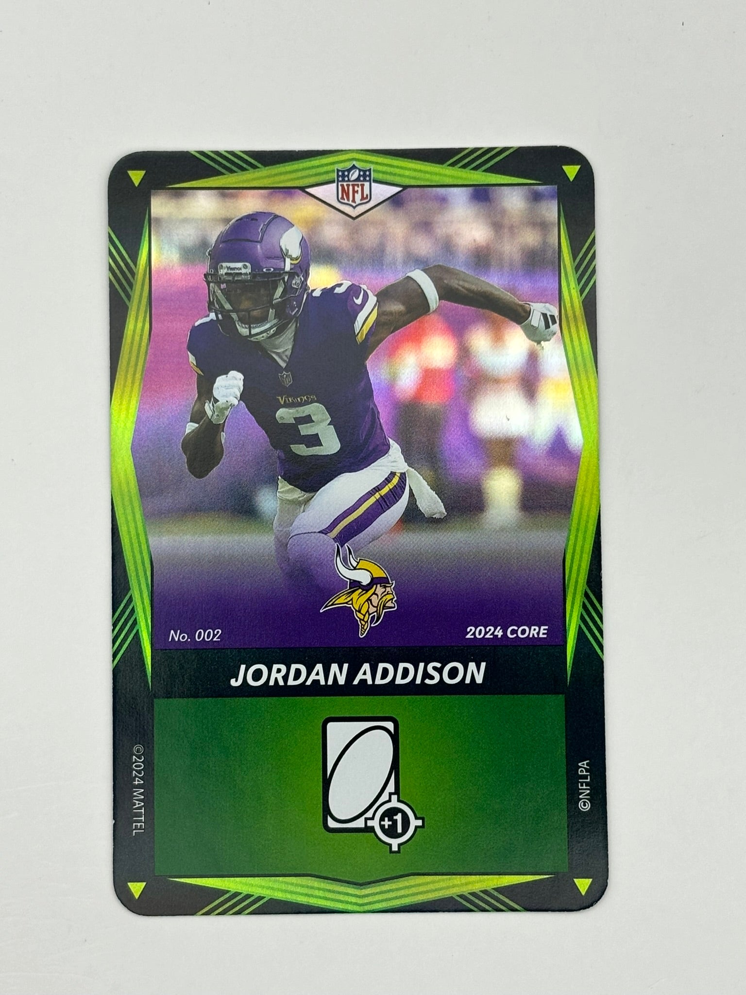 UNO Elite NFL Jordan Addison Green Foil – Great American Sports Cards