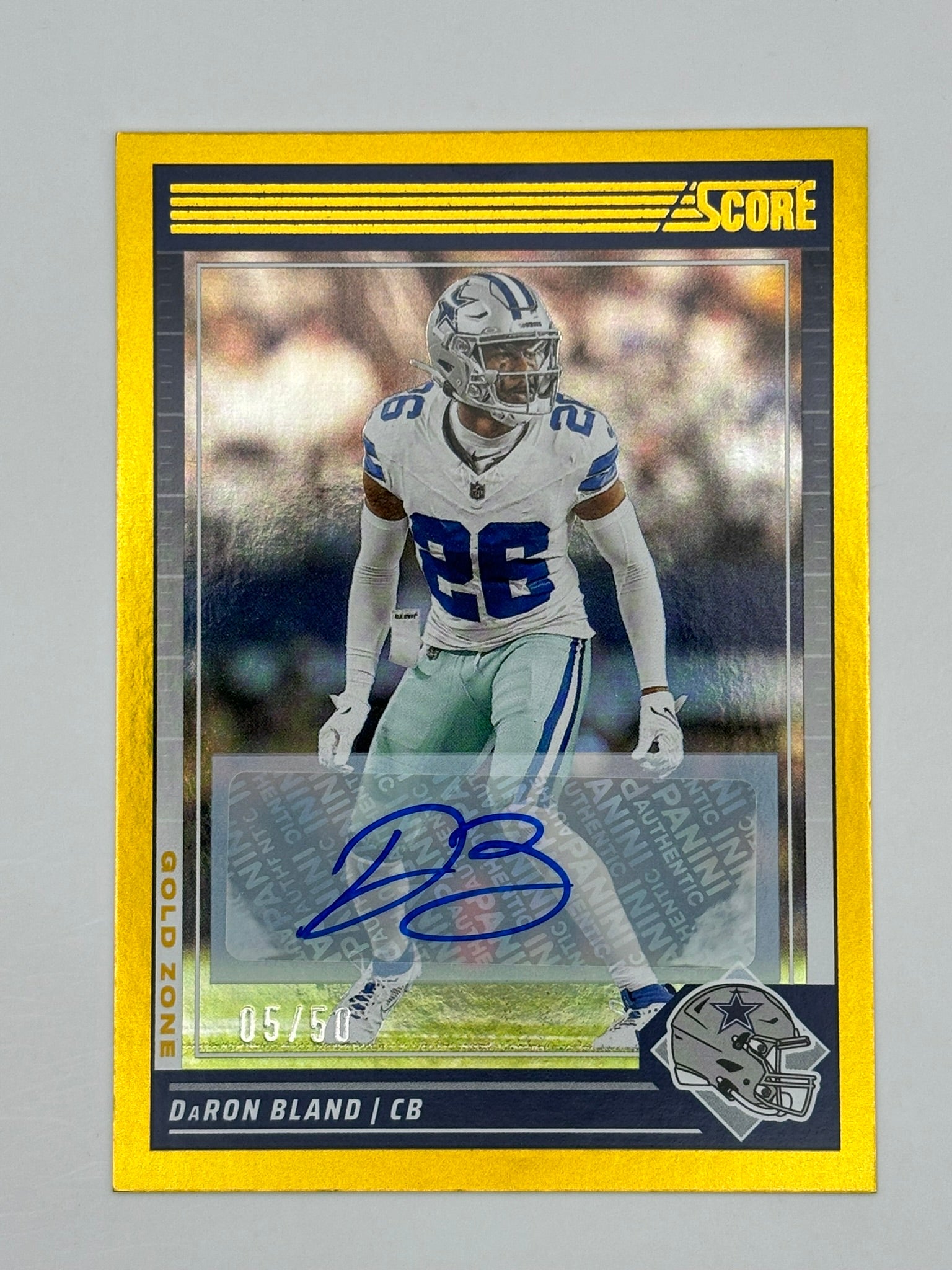 2024 Score DaRon Bland Gold Zone Auto 05/50 Cowboys – Great American ...