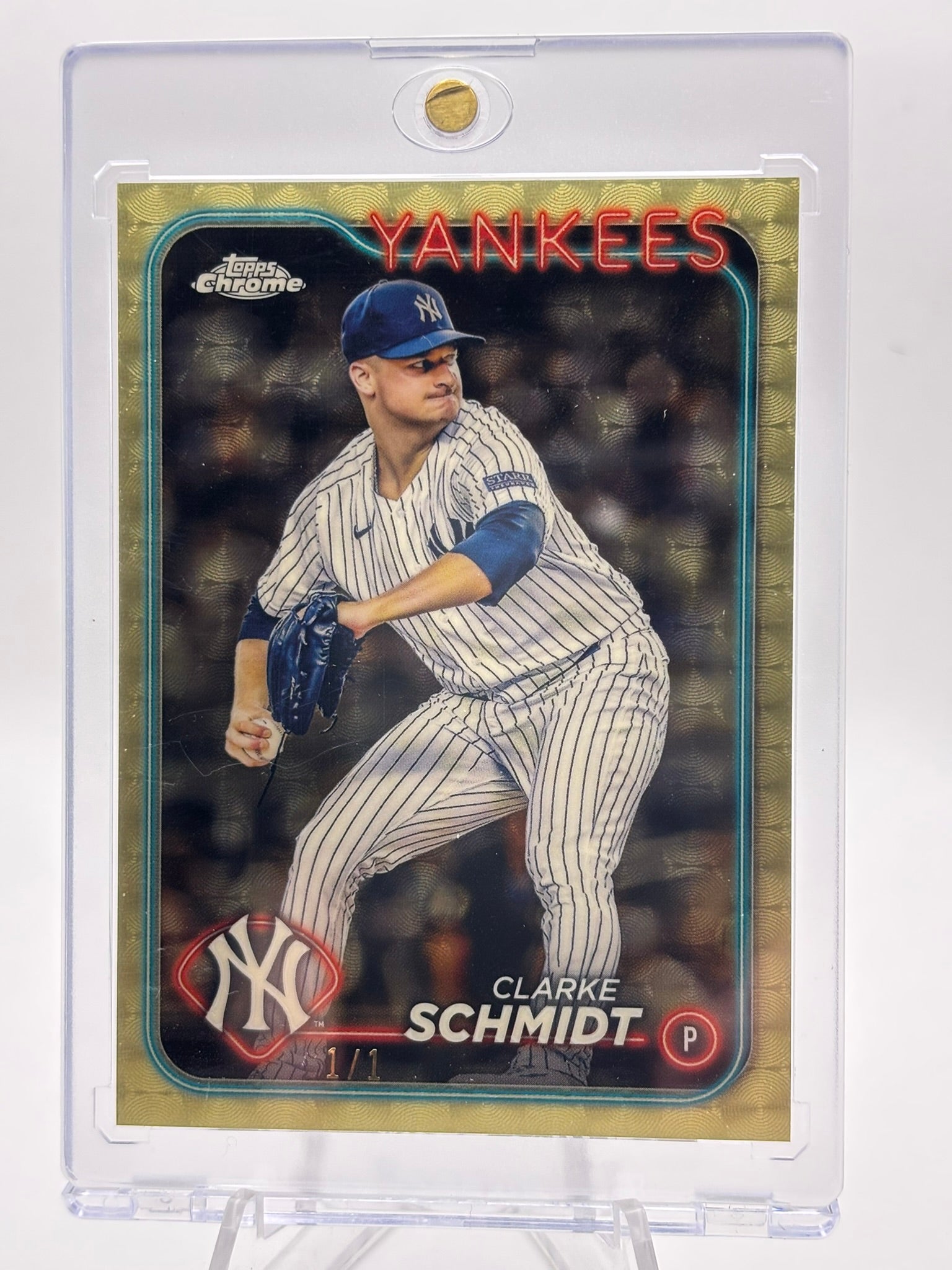 2024 Topps Chrome Clarke Schmidt 1/1 Superfractor Yankees – Great ...
