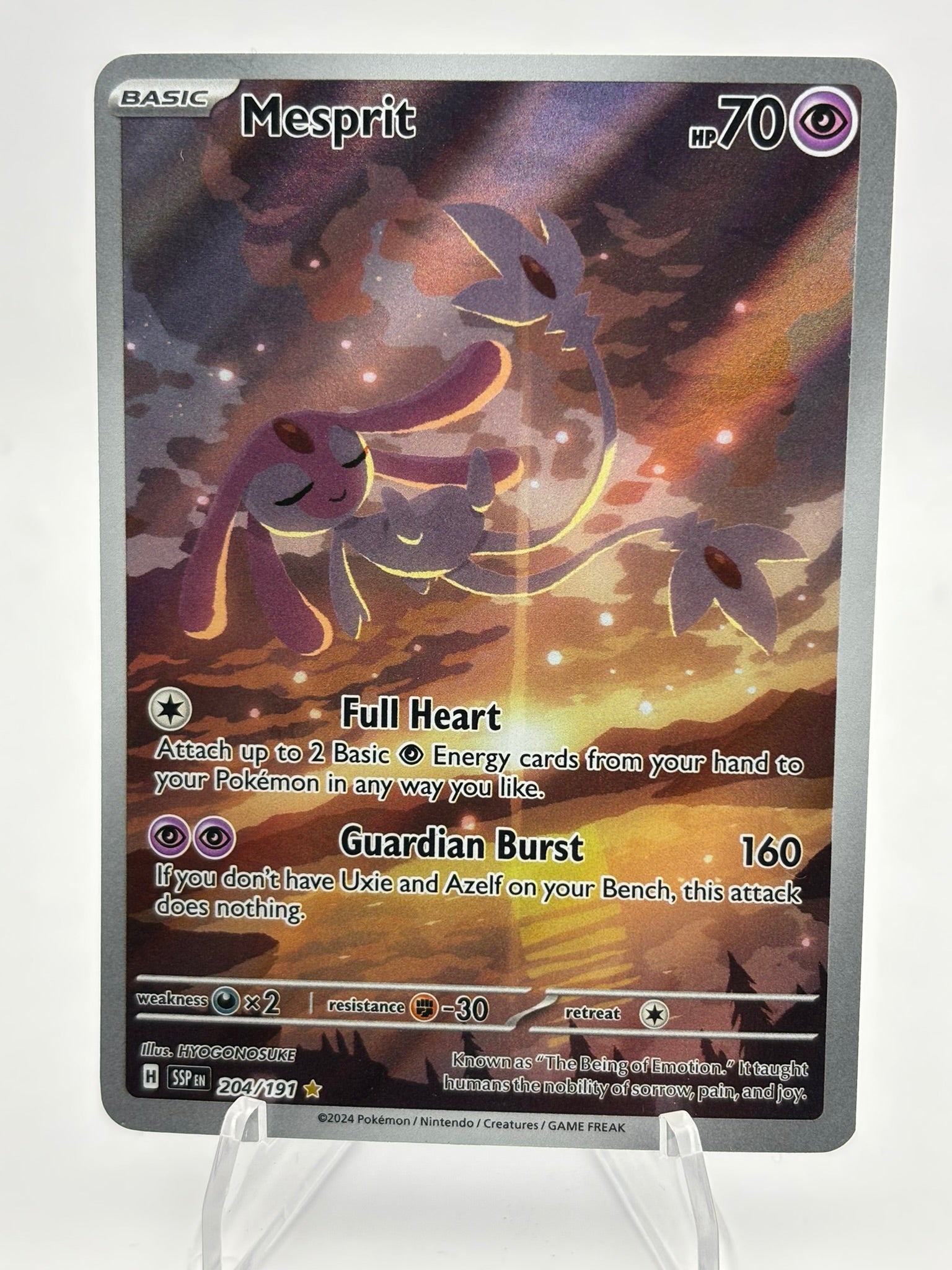Mespirit 204/191 Illustration Rare Surging Sparks Pokemon Card – Great ...