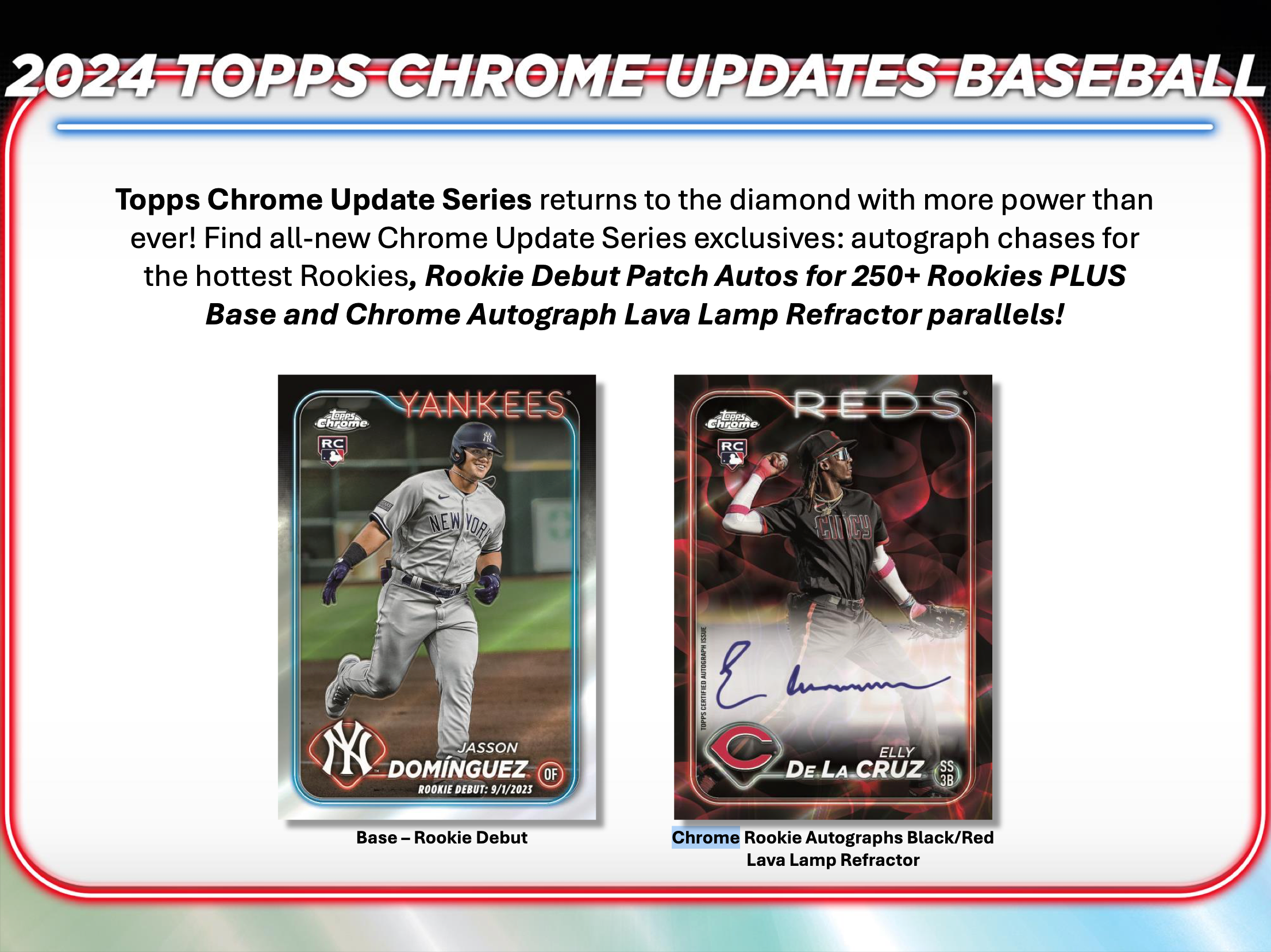 2024 Topps Chrome Update Baseball Hobby Box – Great American Sports Cards