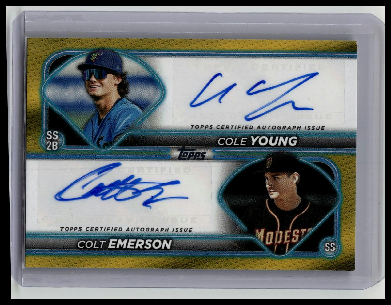 2024 Topps Pro Debut Cole Young/Colt Emerson Dual Auto #/25 Mariners ...