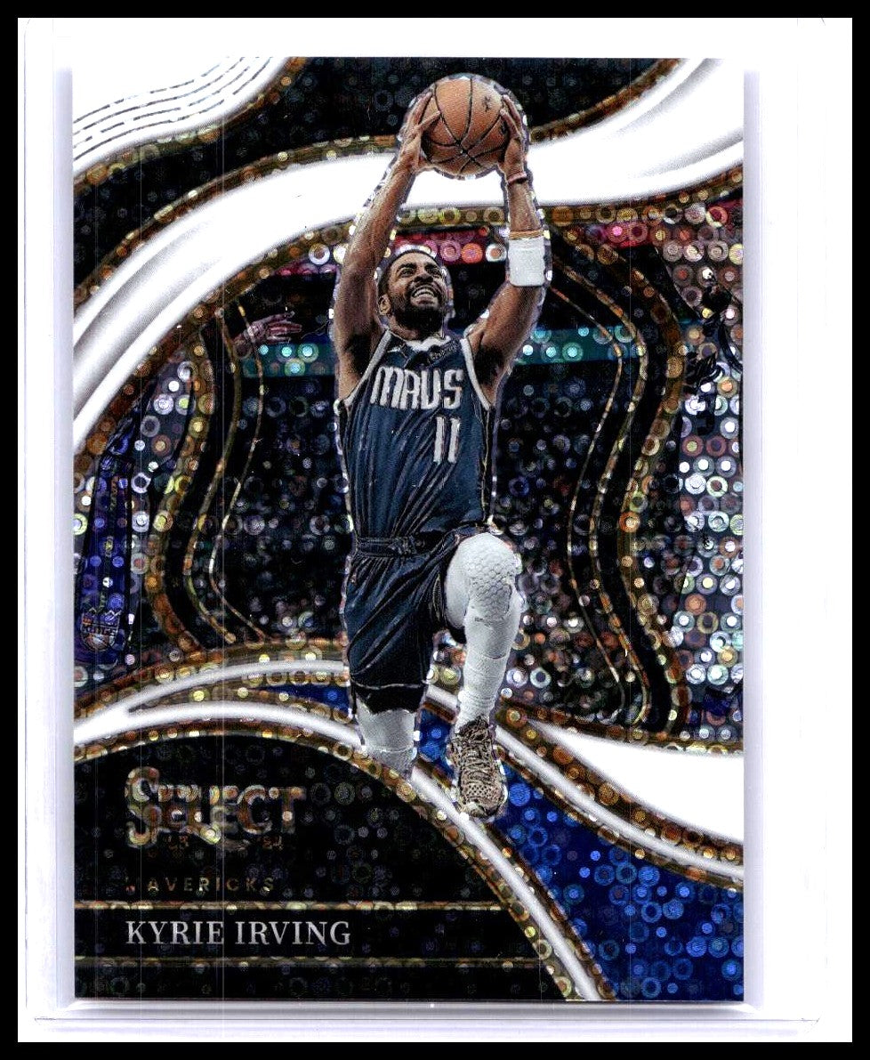 2023-24 Panini Select Kyrie Irving #221 Disco White Prizm /75 Dallas M ...