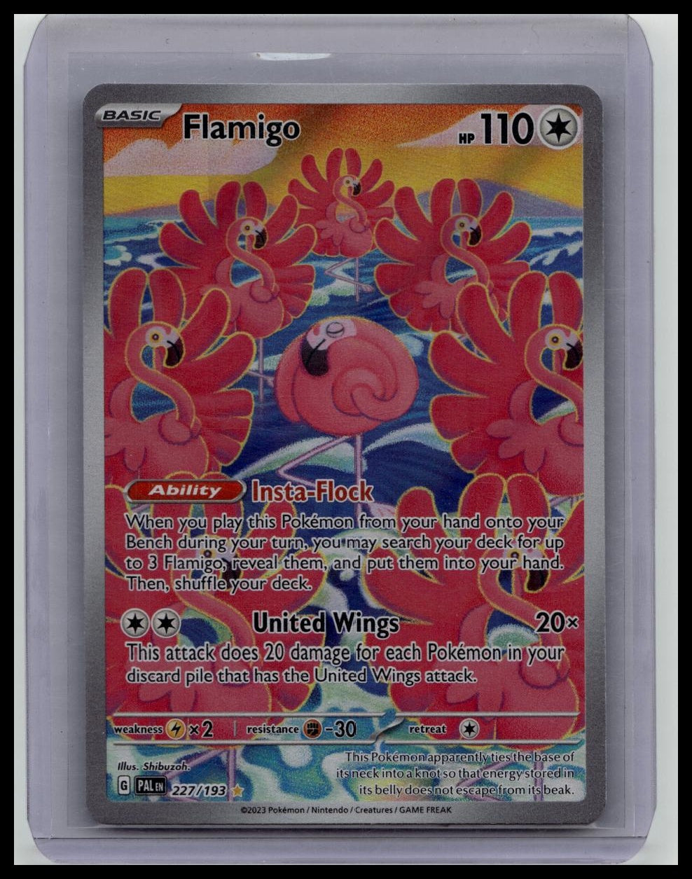 Pokemon FLAMINGO 227/193 Secret Rare Paldea Evolved – Great American ...