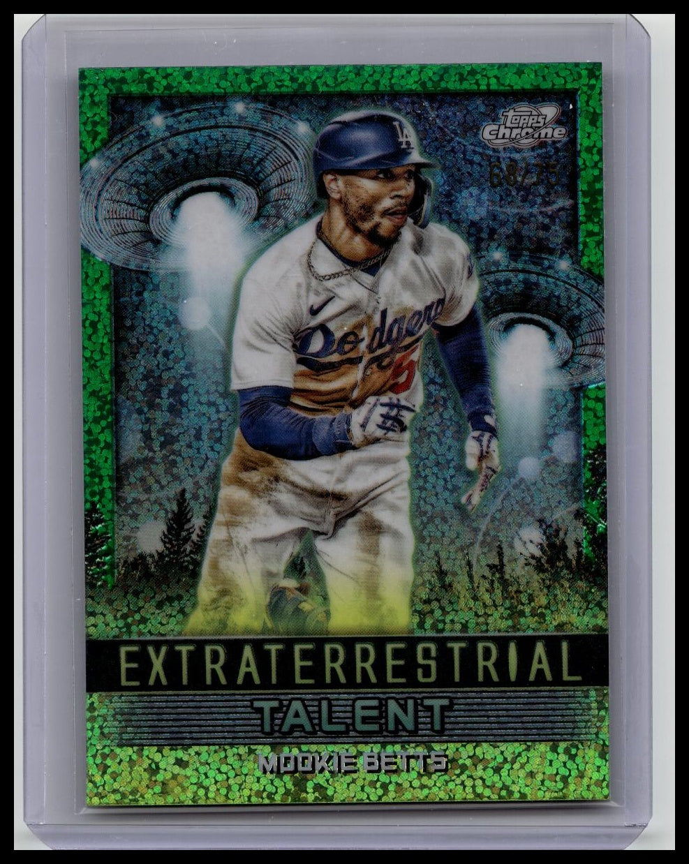 2024 Topps Cosmic Mookie Betts SP Extraterrestrial Talent Green Space ...