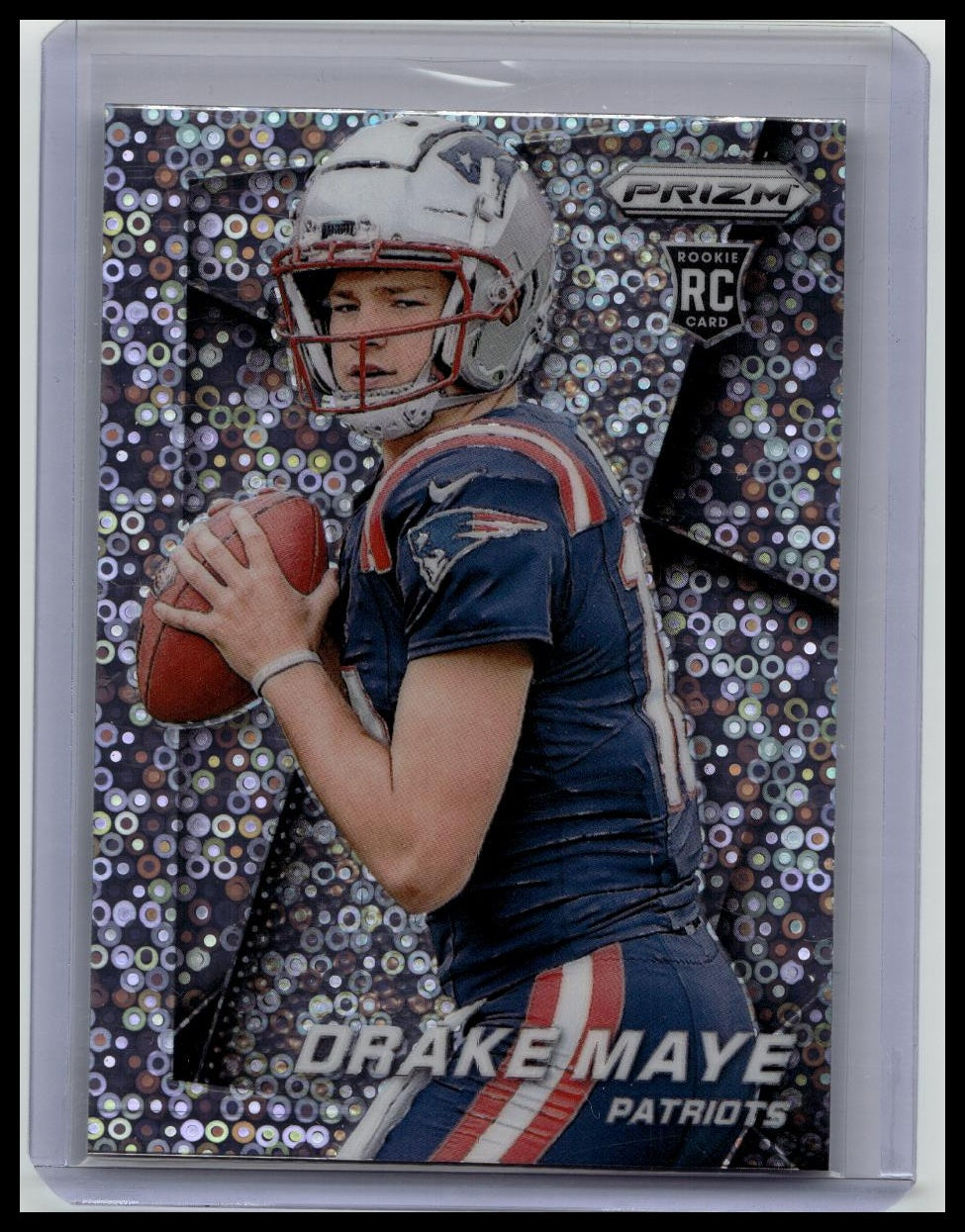 2024 Prizm DRAKE MAYE Flashback No Huddle Throwback Disco #10 Rookie R ...