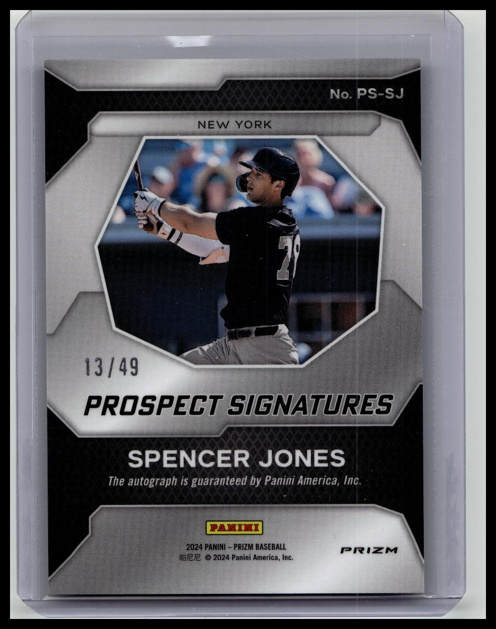 2024 Prizm Spencer Jones Prospect Signatures Blue Auto #'d /49 – Great ...