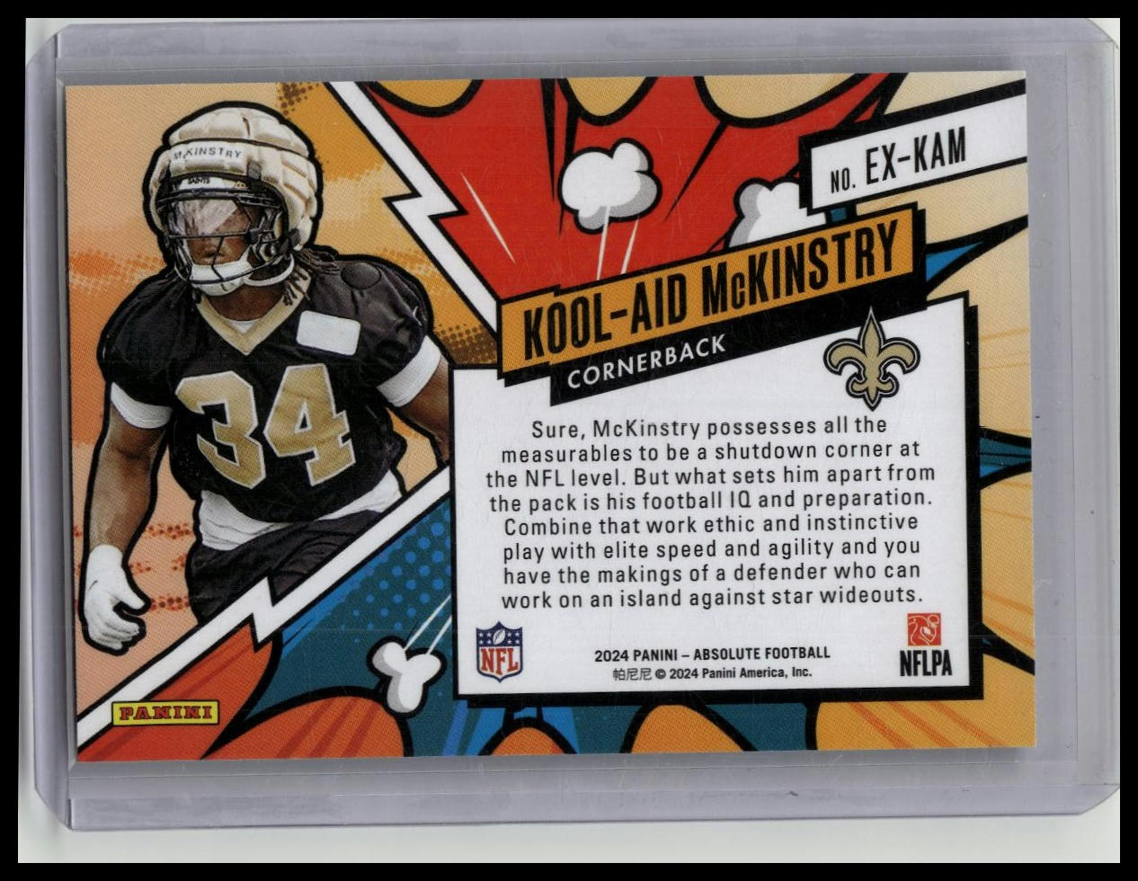 🔥2024 Absolute EXPLOSIVE Kool-Aid McKinstry Rookie Case Hit (RC) Saint ...