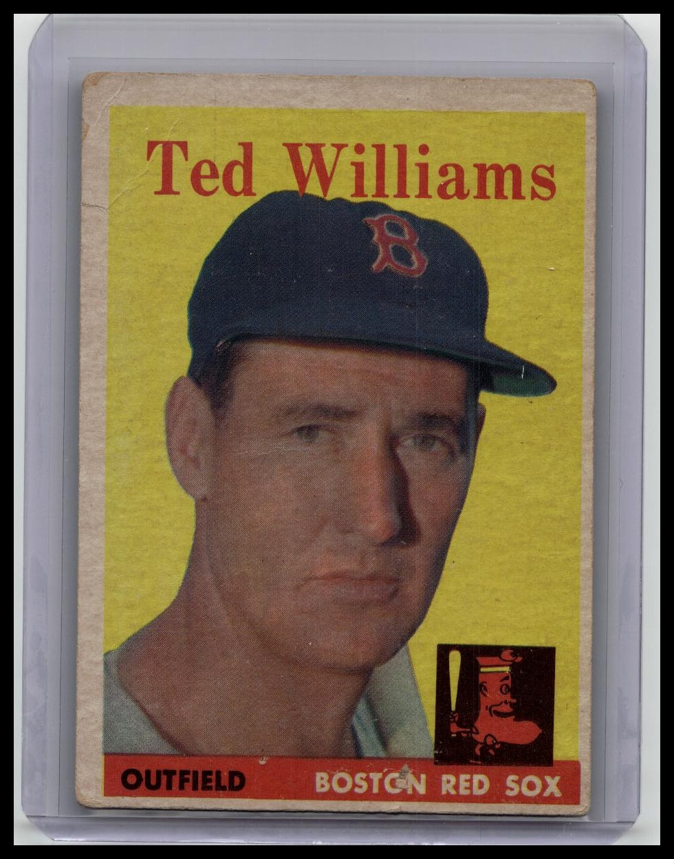 TOPPS 1958 TED WILLIAMS #1 BOSTON RED SOX – Great American Sports Cards