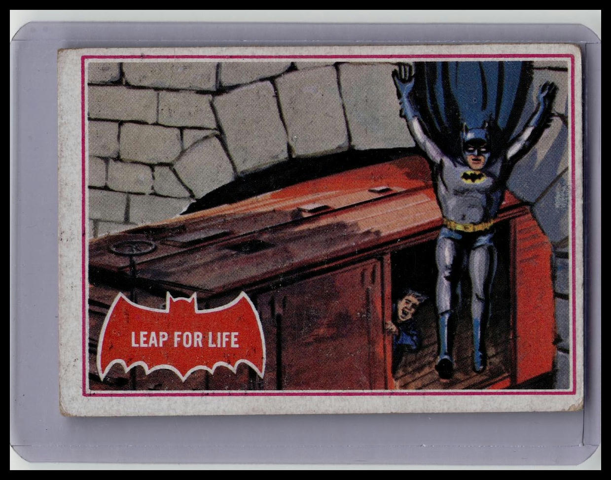 1966 Topps Batman – Leap for Life #19 – Great American Sports Cards