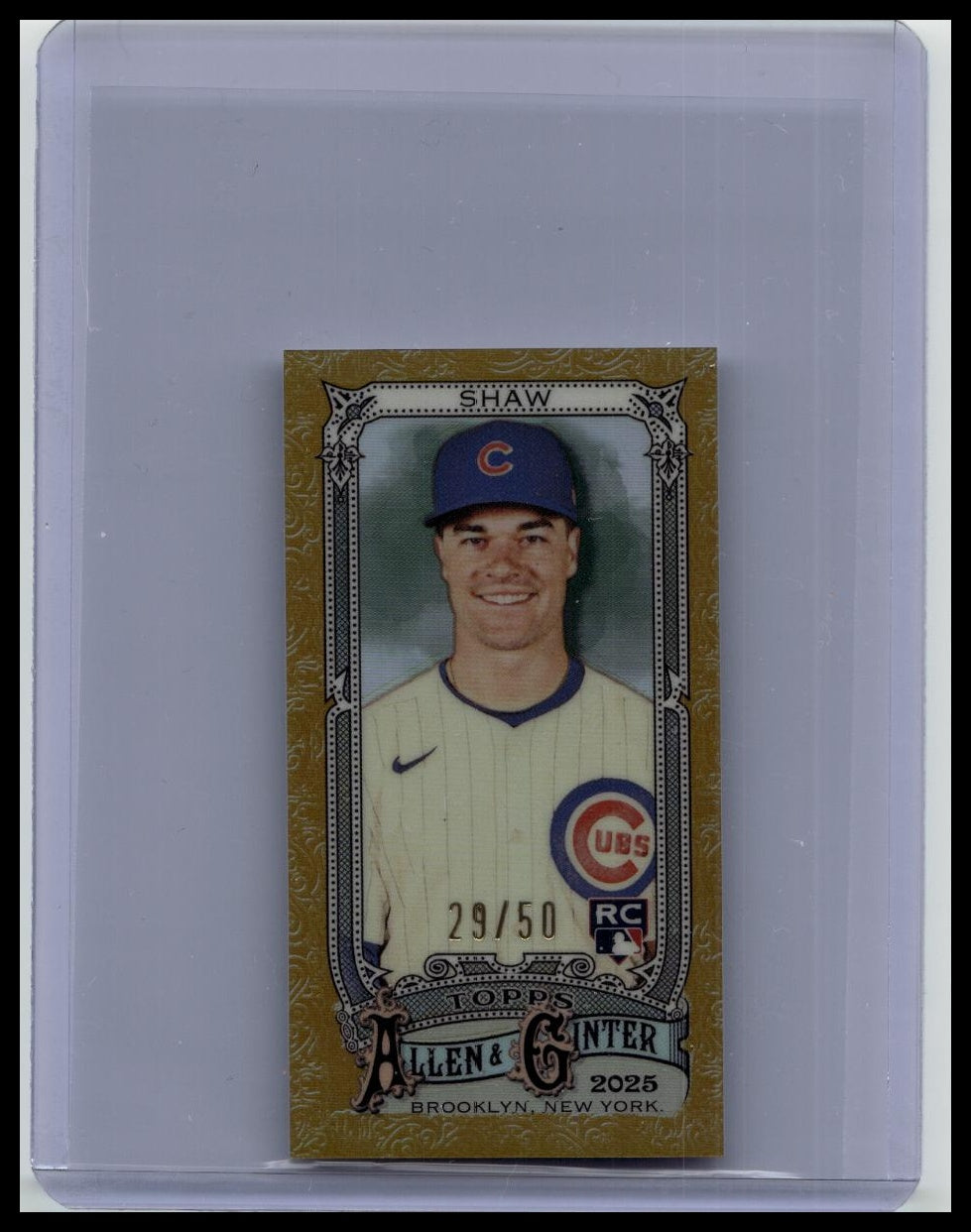2025 Topps Allen & Ginter Matt Shaw (RC) Chrome Gold Refractor Mini /5 ...