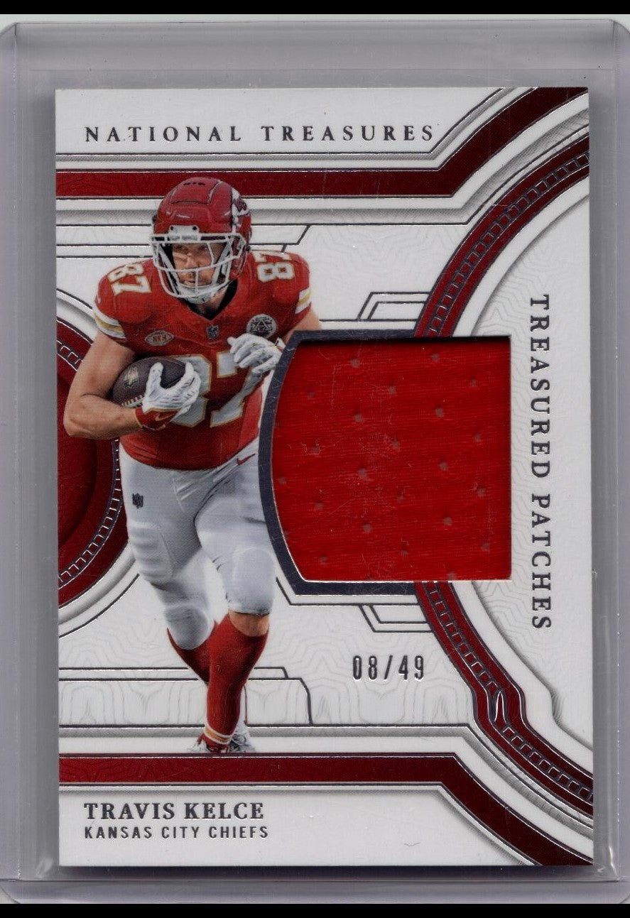 2023 National Treasures Treasured Patches Travis Kelce /49 – Great ...