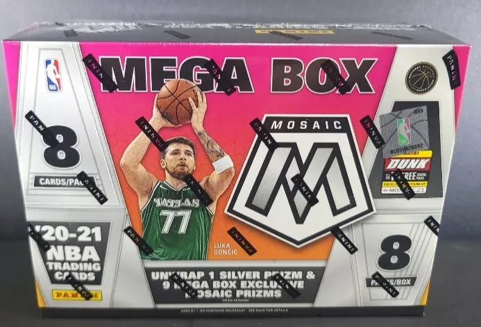 2020-21 Panini Mosaic NBA Basketball Mega Box – Great American Sports Cards